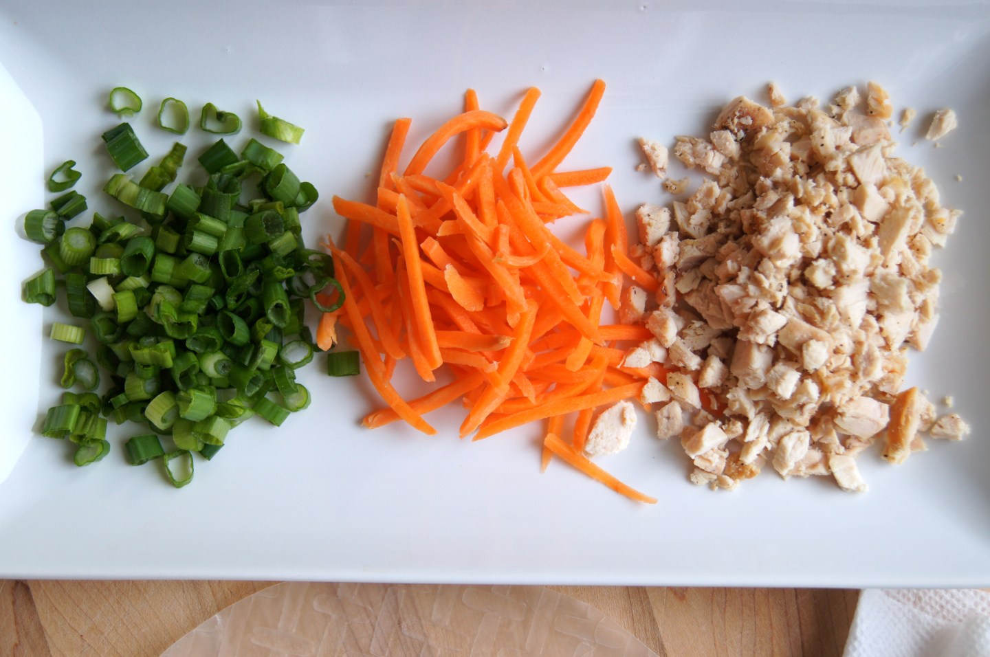 Asian Chicken Salad Spring Rolls